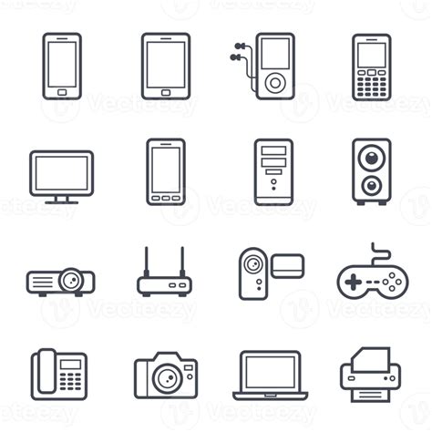Technology And Devices Line Icon 21179111 Png