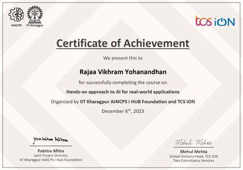 Rajaa Vikhram On Linkedin Successfully Completed The Three Month2nd