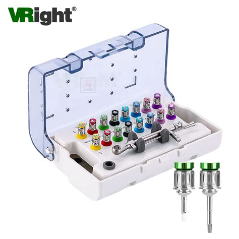 치과 임플란트 스크류 드라이버 토크 렌치 래칫 다채로운 10 70ncm 16pcs 스크류 드라이버 도구 키트 범용 복원