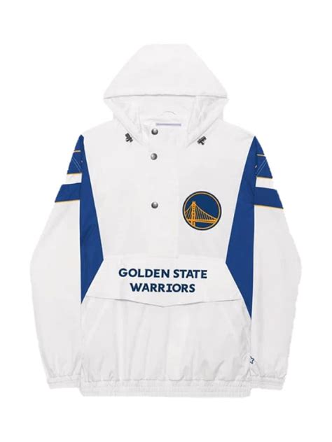 Golden State Warriors White Starter Jacket
