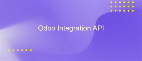 Odoo Integration Api Apix Drive