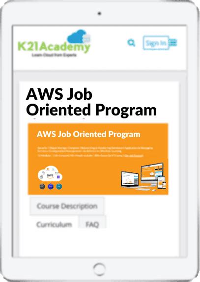 Aws Job Oriented Bootcamp K21academy