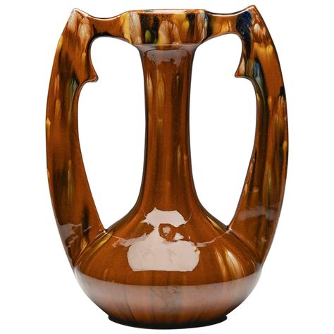 Art Nouveau French Clement Massier Vase 19th Century For Sale At 1stdibs