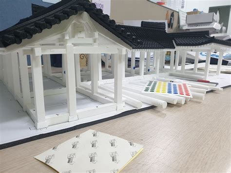 북촌문화센터 한옥 3d 프린팅 조립 모형 조형물