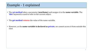 Lecture Encapsulation In Java Pptx