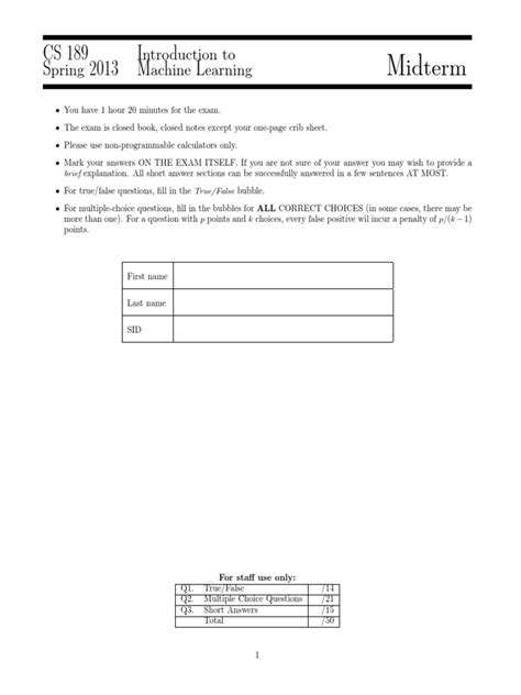 ml practice 1 pdf support vector machine logistic regression