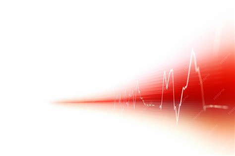 Premium Ai Image Financial Stock Market Red Graph On White Background