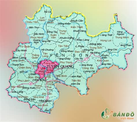 TẢi Bản đồ Hành Chính Tỉnh Tuyên Quang Khổ Lớn Mới Nhất 2023