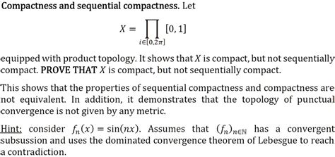 solved compactness and sequential compactness let x [0 1] in [0 2π] equipped with the