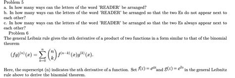 Solved A In How Many Ways Can The Letters Of The Word