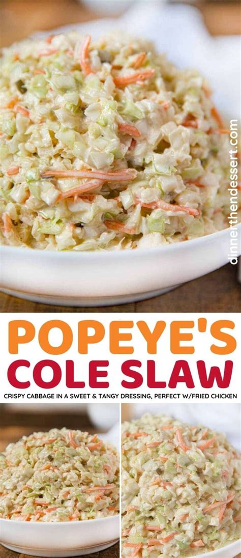 Popeyes Cole Slaw Recipe Perfect Copycat Dinner Then Dessert