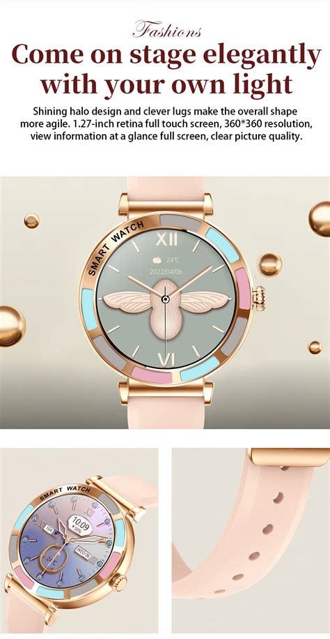 Aolon LILY R Smart Watch For Women Mm Original Female Health Message Reminder Metal