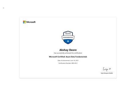 Akshay Deore On Linkedin Azure Dp900 Cloudcertification Data