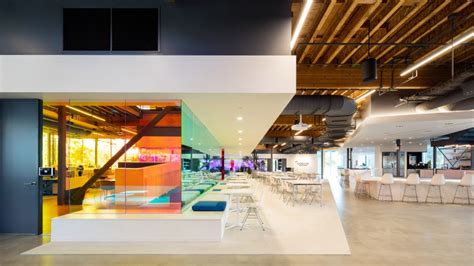 A I Uses Coloured Glass Walls To Define Workspaces For La Ad Agency