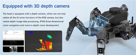 xiaor geek hexapod robot kit for jetson nano 3d depth
