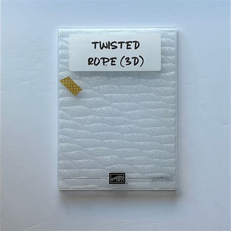 Twisted Rope 3d Embossing Folder Retired Embossing Folder Stampin Kylies Store