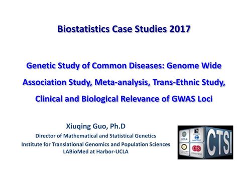 Director Of Mathematical And Statistical Genetics Ppt Download
