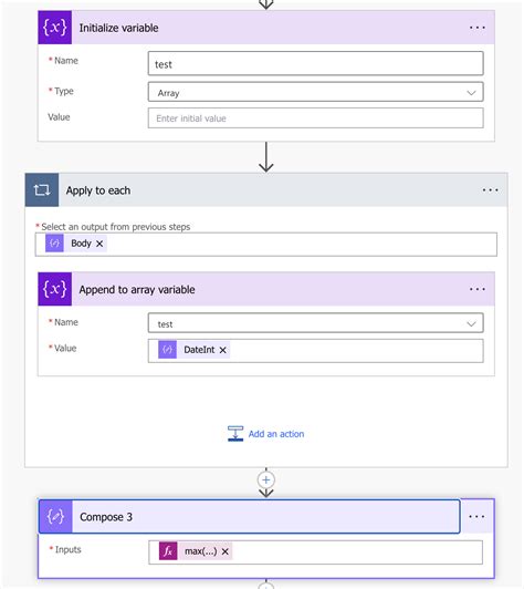 max of column in array power platform community