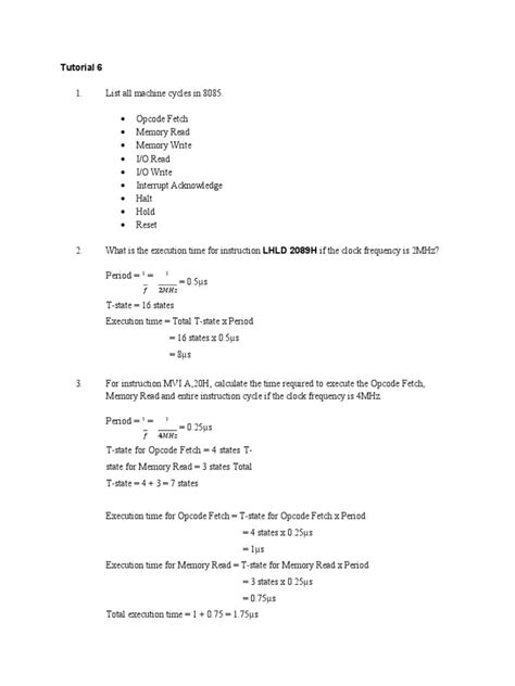 tutorial 6 download free pdf computing computer hardware
