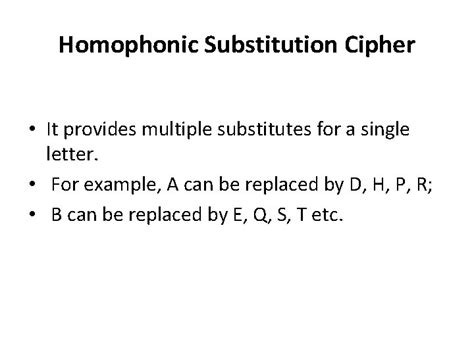 Characteristics Of Cryptography 1substitution Cipher In Substitution Cipher