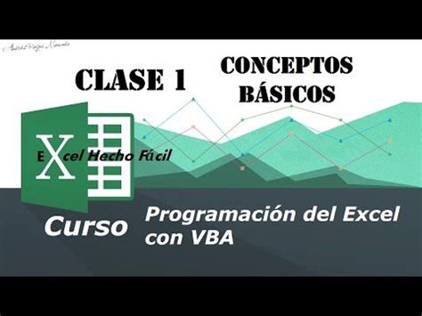 Conceptos básicos Clase Programación del Excel con VBA Excel Elearning Computer geek