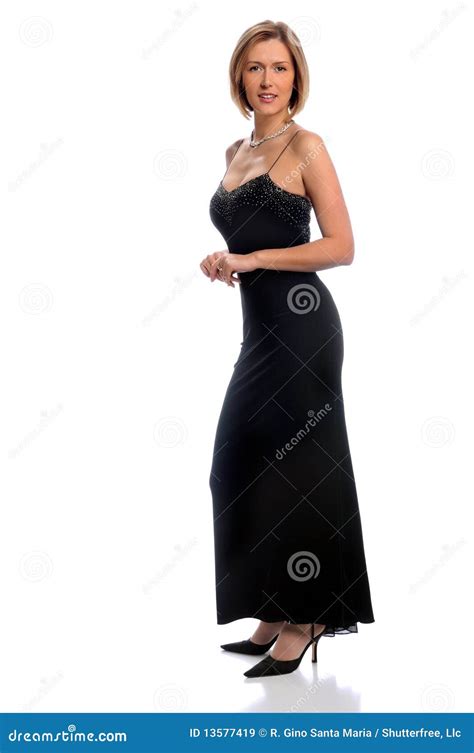 Mujer En Vestido De Noche Imagen De Archivo Imagen De Tarde 13577419
