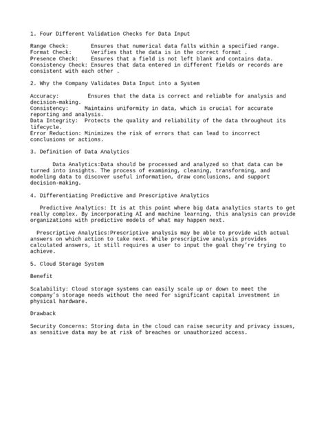 1 Four Different Validation Checks Pdf