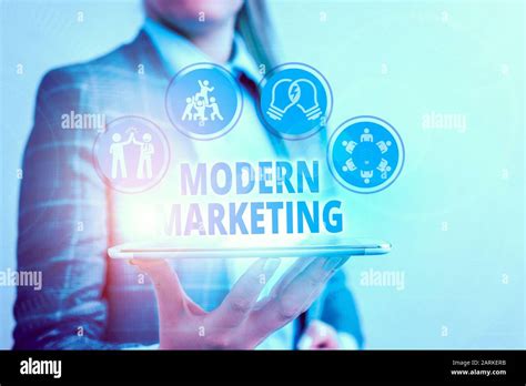 Conceptual Hand Writing Showing Modern Marketing Concept Meaning