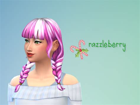 Candy Cane Braids The Sims 4 Catalog