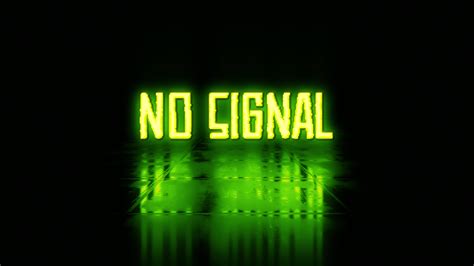 No Signal Glow Green Neon Glitch Text Effect Stock Video At Vecteezy