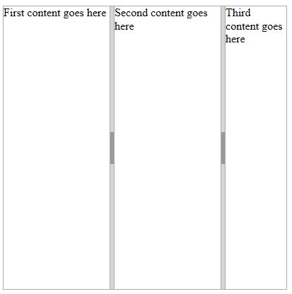 JQuery Splitter CodeProject