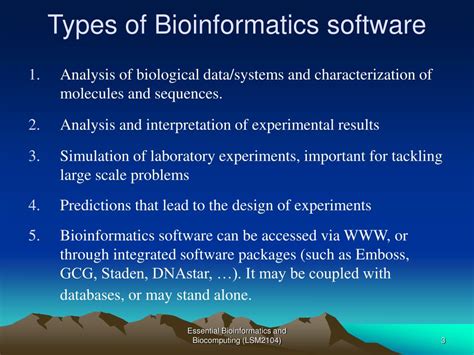 Ppt Lecture 5 Bioinformatics Software Powerpoint Presentation Free Download Id 4565541