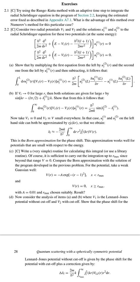 solved exercises 2 1 [c] try using the runge kutta method