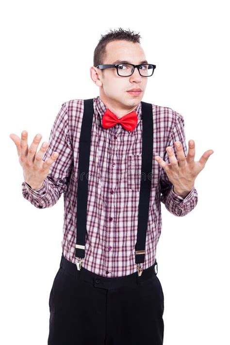 Nerd Man Explaining Stock Image Image Of Person Gesture 32761107