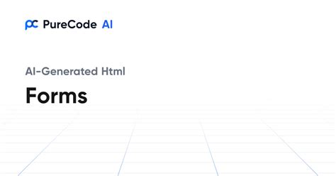 Build Great Html Forms Components Faster Using Ai Tools
