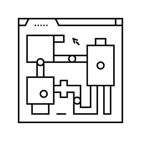 Level Design Game Development Line Icon Vector Illustration Vector Art At Vecteezy