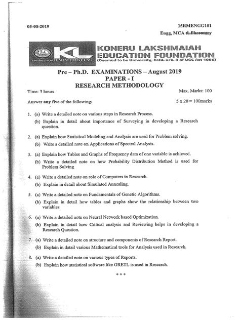 Research Methodology Engineering Pdf