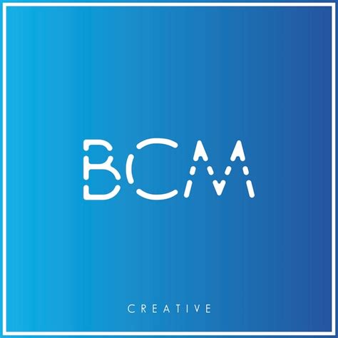 Premium Vector Bcm Creative Vector Latter Logo Design Minimal Latter Logo Premium Vector