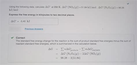 Solved Consider The Following Reaction 2no2 G N2o4 G Using