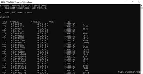 Windows查看端口占用情况及杀掉进程windows端口占用查看命令 杀掉 Csdn博客
