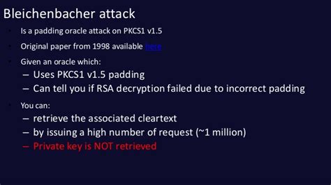 practical rsa padding oracle attacks