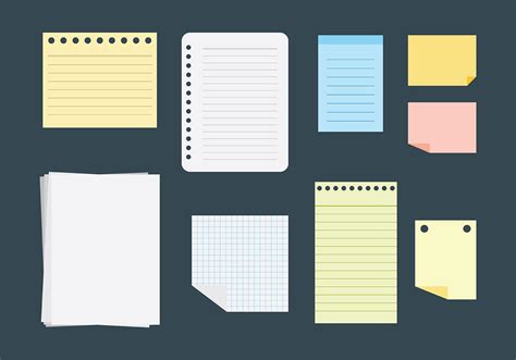 Free Block Notes Icons Vector 139189 Vector Art At Vecteezy