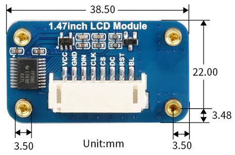 Ips 147 172x320px Lcd Display Spi 262k Rgb Für Raspberry Pi