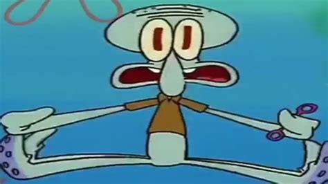 Squidward Blows A Comically Shaped Bubble Youtube