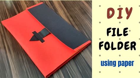 How To Make File Folder Diy Documents Organiser Handmade File Using