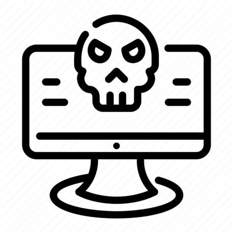 Cyber Attack Hacking Hacker Data Computer Electronics Icon