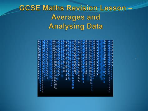 Gcse Maths Foundation Full Lesson Powerpoint Averages And Frequency