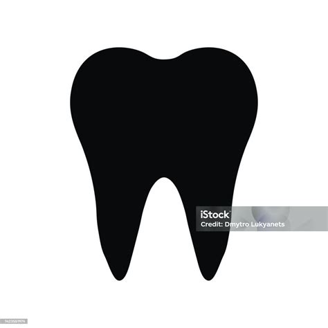 Ilustración De Icono De Silueta De Diente Y Más Vectores Libres De