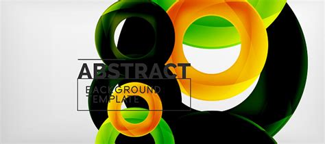 다채로운 벡터 반지 기하학적 추상적인 배경 현대 기하학적 패턴 디자인입니다 비즈니스 또는 기술 프리 젠 테이 션 디자인 서식 파일 브로셔 또는 전단지 패턴 또는 기하학적 웹