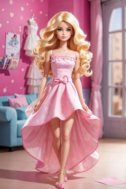 Premium Ai Image Cute Barbie Dol Realistic